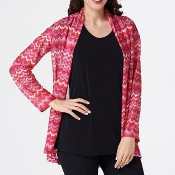 Susan Graver | Tops | Susan Graver Sweater Knit Open Front Cardigan 2475 | Poshmark